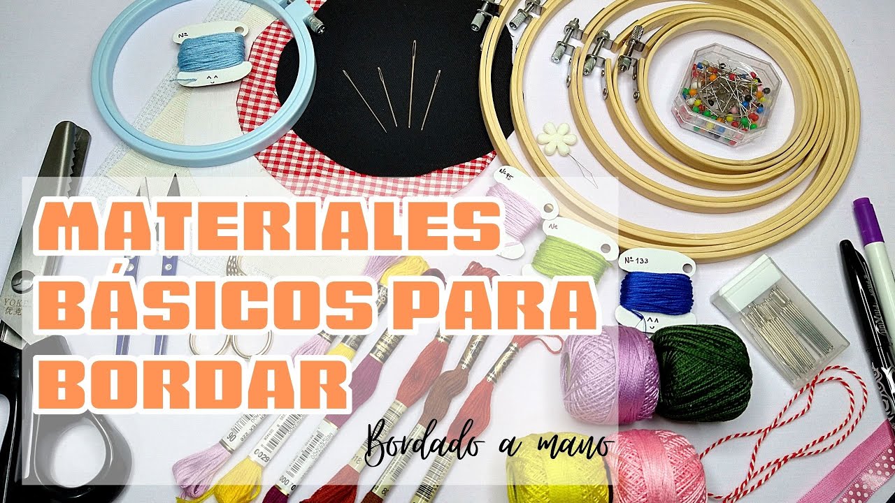 Aprende cómo hacer bordados a mano paso a paso: todos los materiales y ...